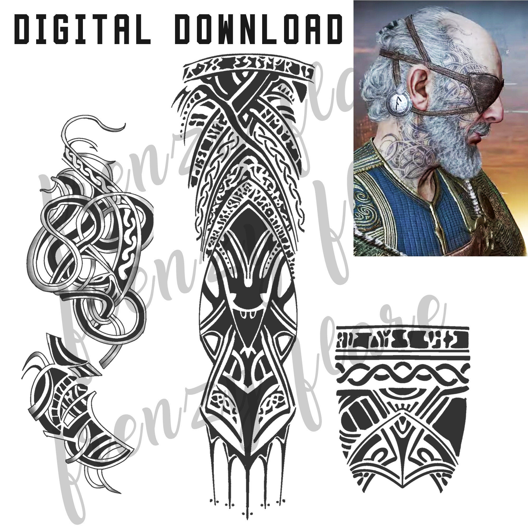 DIGITAL DOWNLOAD. Odin GOW Designs for Cosplayers, Print from Home. In ...