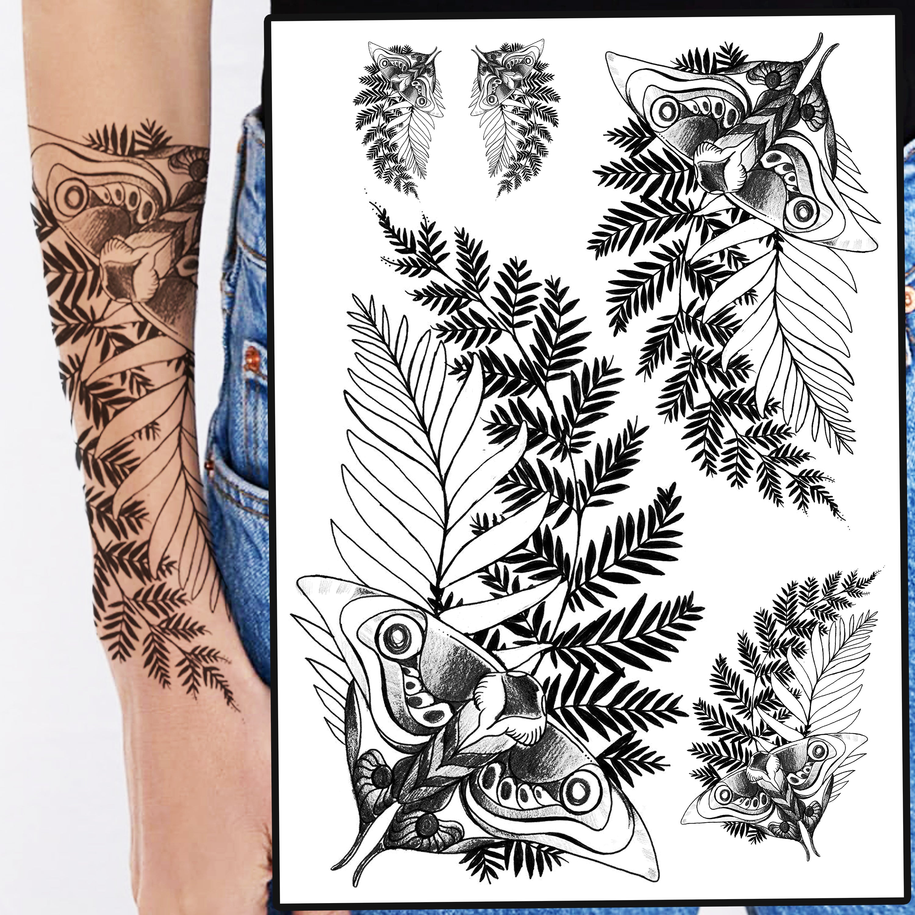 The Last Of Us 2 Ellie Temporary Tattoo for Cosplayers, 4 Different Si ...